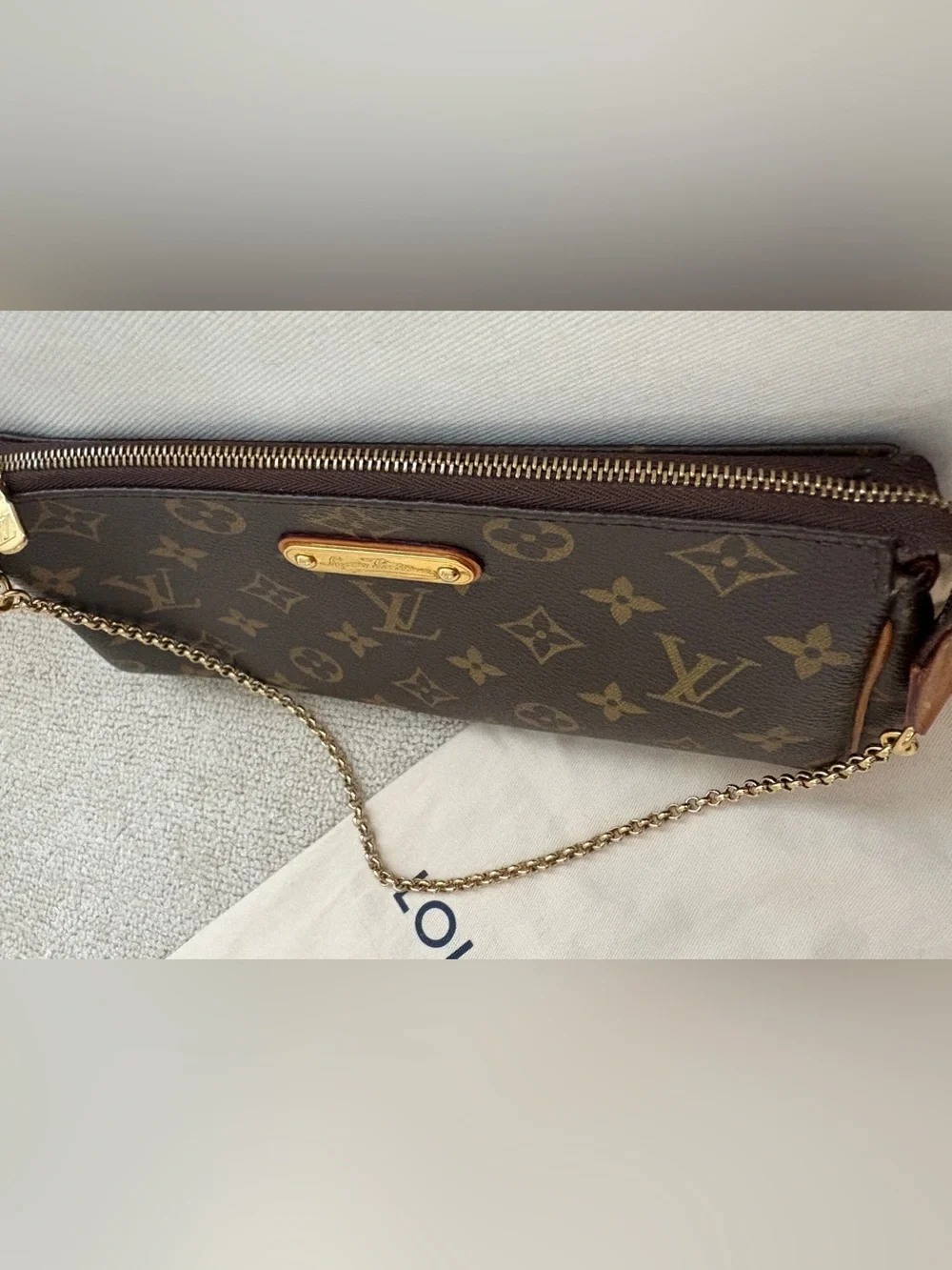 Louis Vuitton | Bags | Louis Vuitton Eva Clutch Monogram Canvas Brown ...